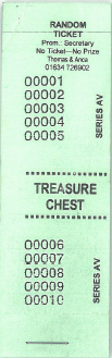 Thomas and Anca Treasure Chest Tickets - Cloakroom / Raffle Tickets ...