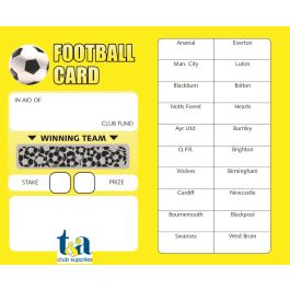 Thomas and Anca Football Fundraiser Cards 20 Teams