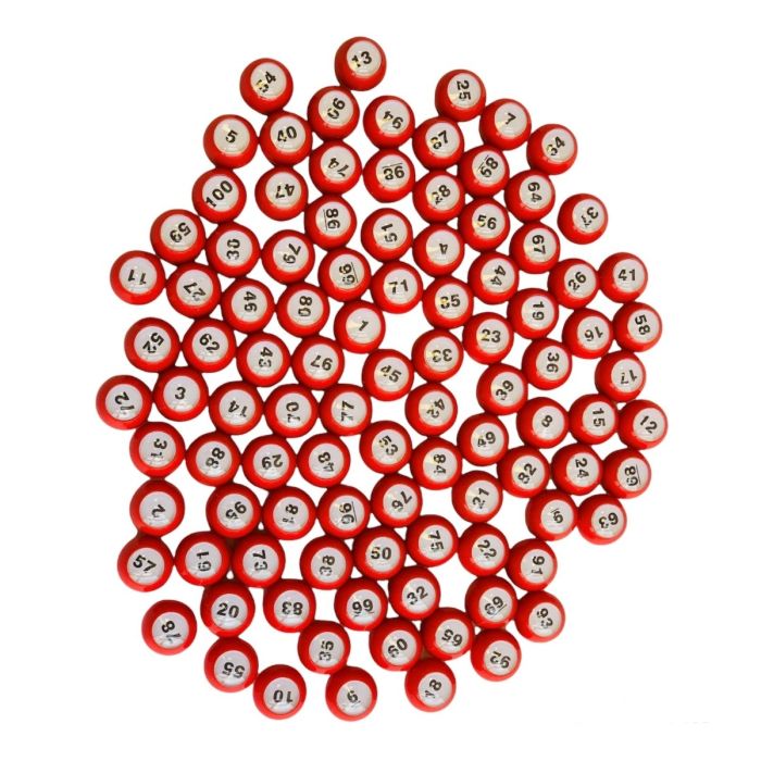 numbered balls 1 100