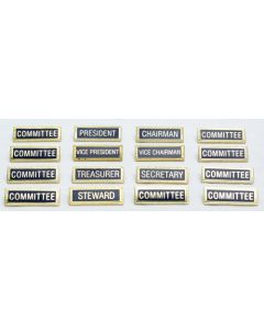Thomas and Anca Committee Badges - Club Supplies