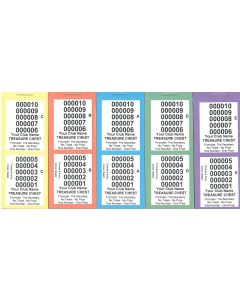 Thomas and Anca Treasure Chest Tickets - Cloakroom / Raffle Tickets ...